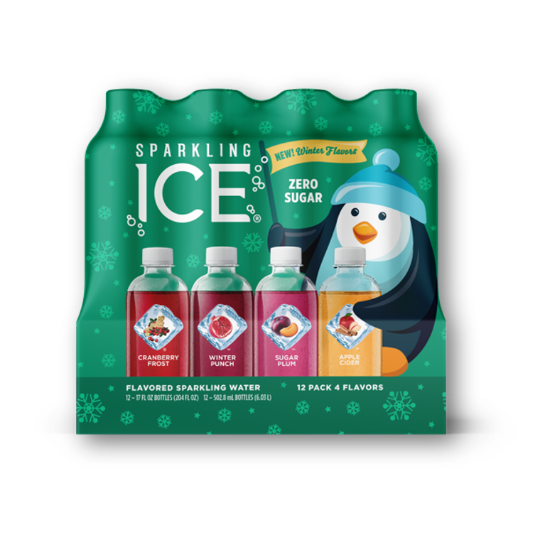 Sparkling Ice Naturally Flavored Sparkling Water, Winter Variety Pack, – Oasis Snacks