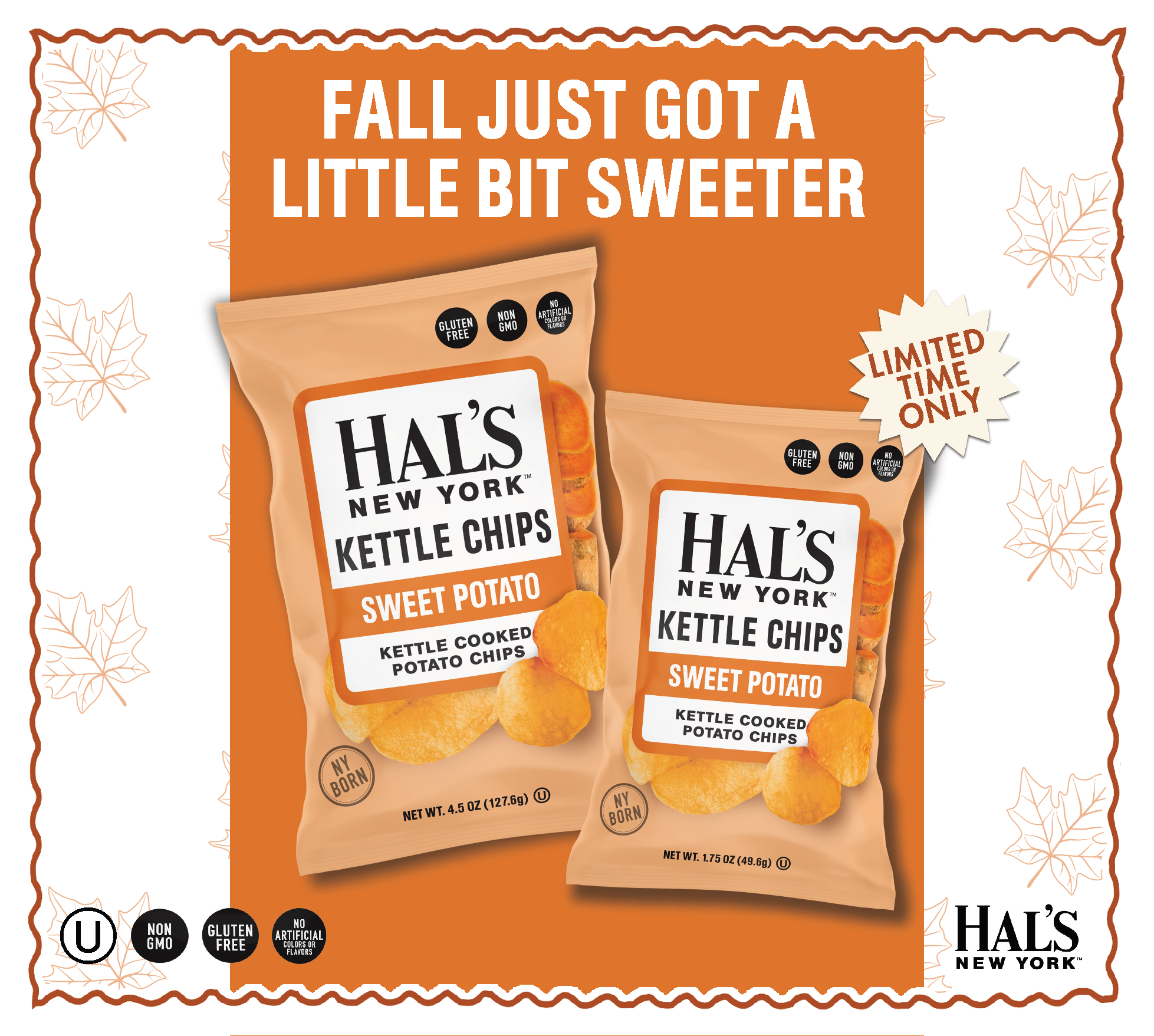 Hal’s NY Sweet Potato Chips – Fall-Exclusive | Oasis Snacks