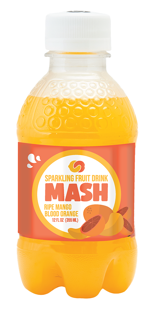 Mash Sparkling Fruit Drink, Mango Blood Orange, 16oz (Pack of 12 ...