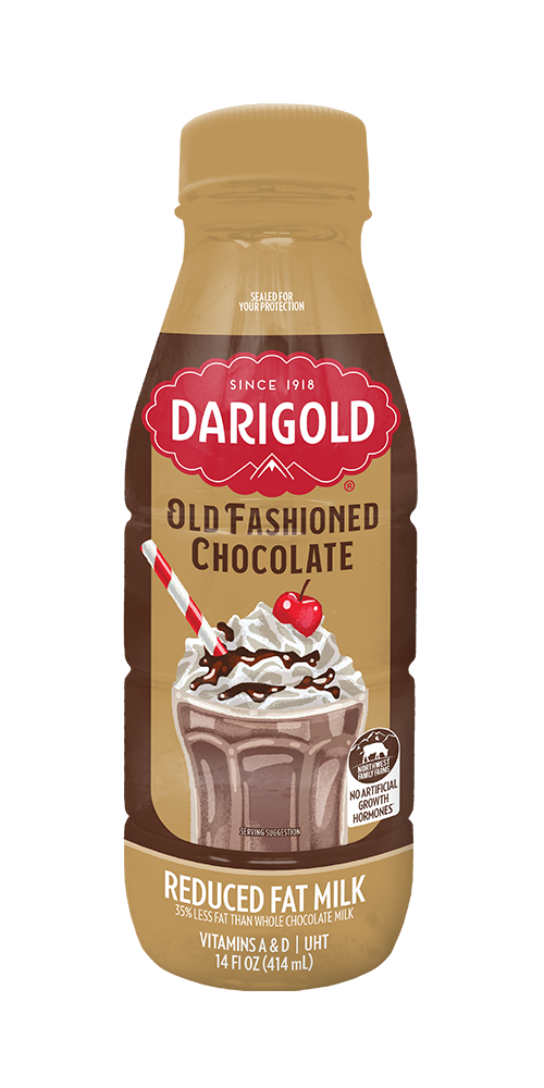 Darigold Reduced Fat Flavored Milk, Old Fashioned Chocolate, 14oz (Pac ...