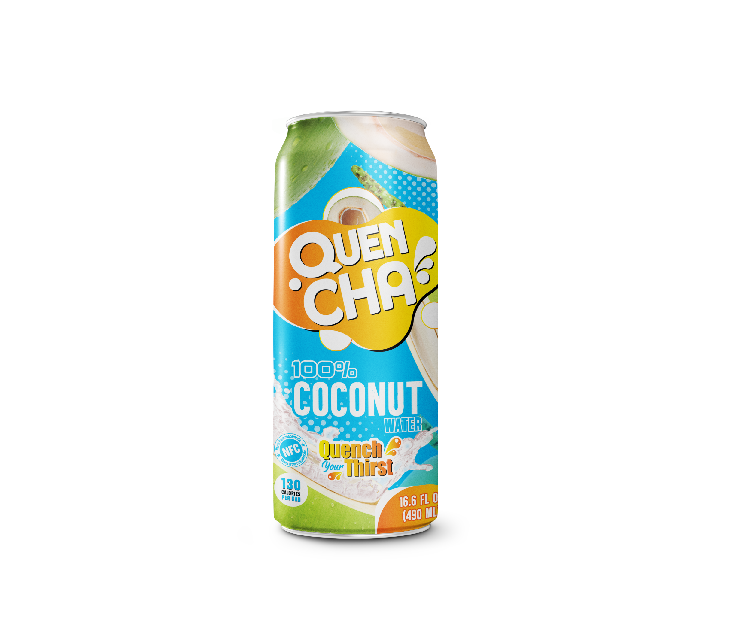 Quencha Drink, 100% Coconut Water, 16.6oz - Multi-Pack – Oasis Snacks