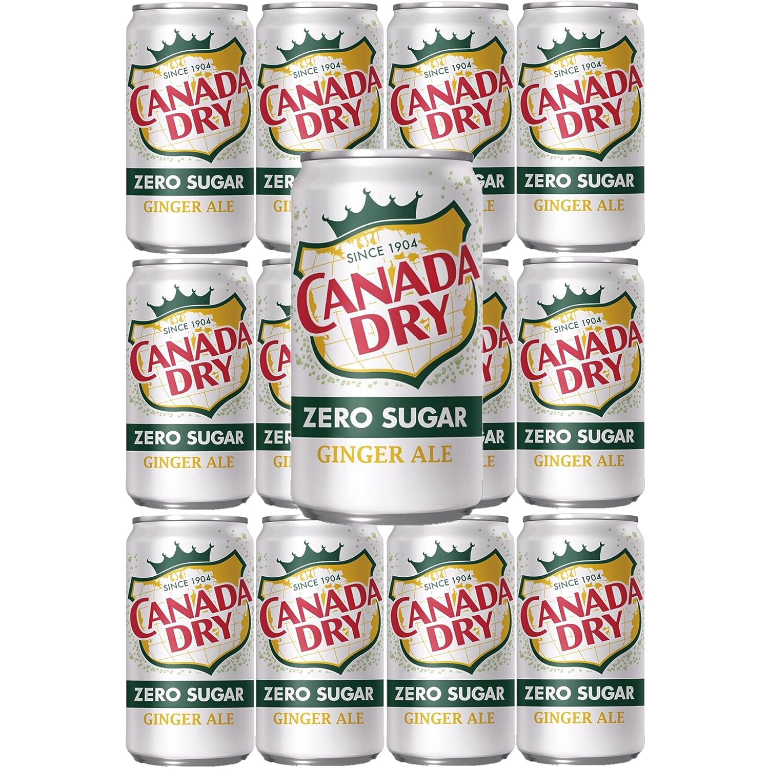 Canada Dry Zero Sugar Ginger Ale, 7.5oz Mini Cans (Pack of 24) – Oasis ...