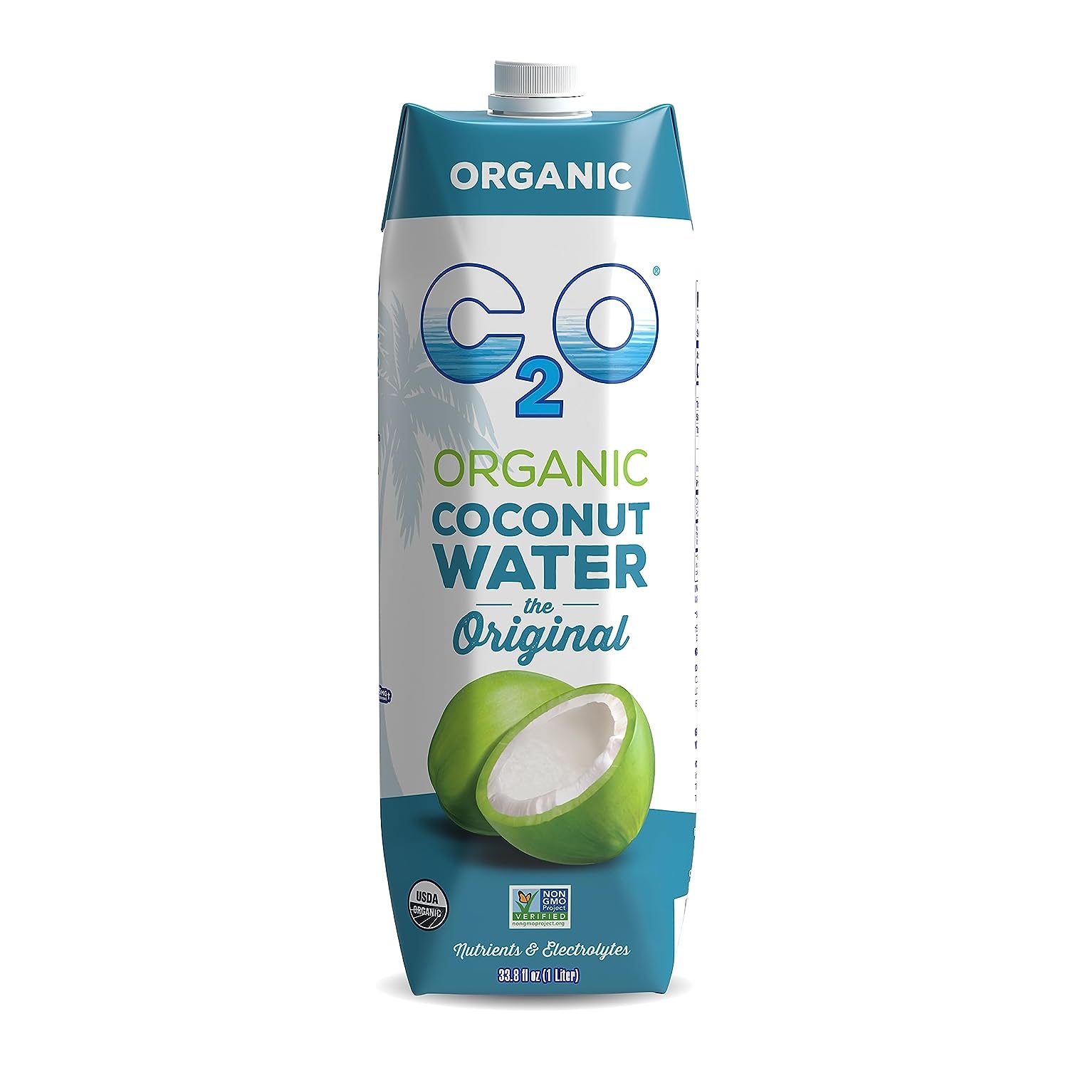 C2O Pure Coconut Water 1 Liter (Pack of 6) – Oasis Snacks