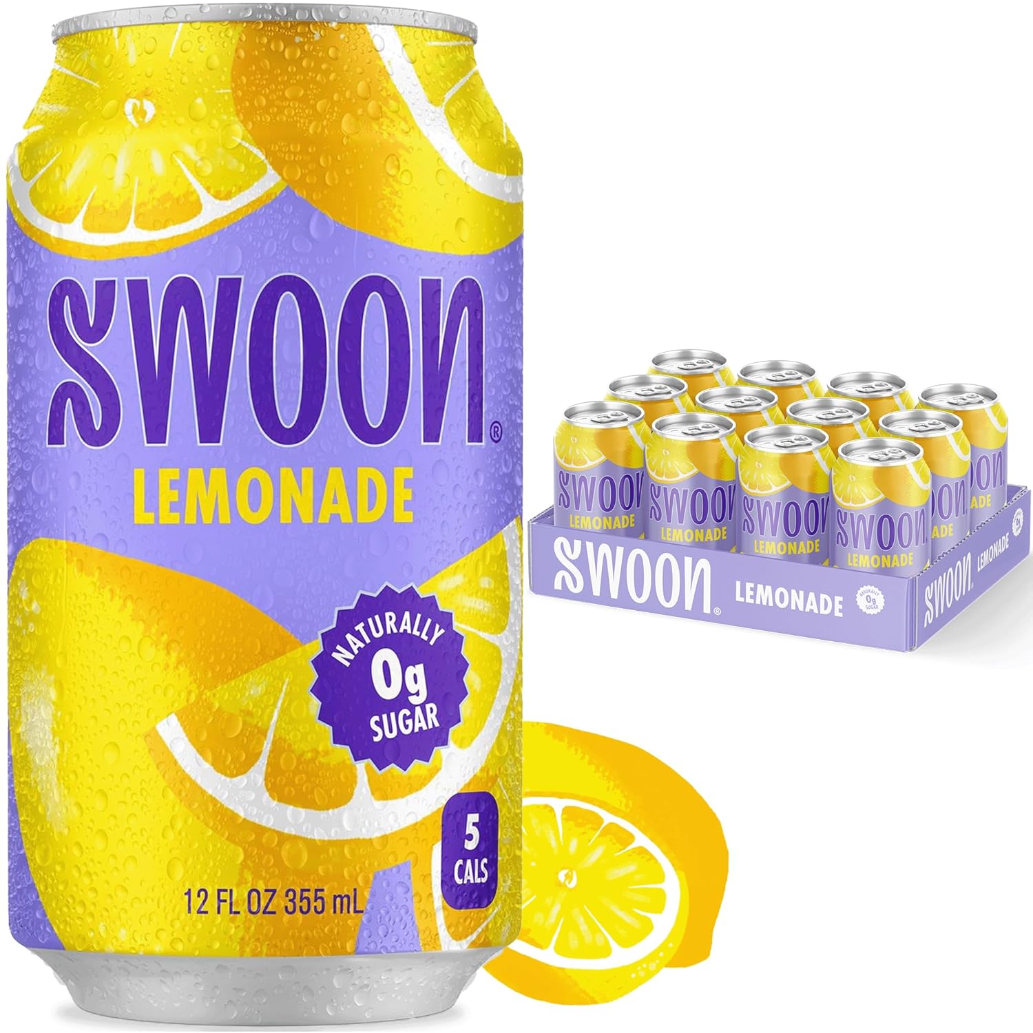 SWOON Sugar Free Lemonade, Classic Lemonade, 12oz (Pack of 12) – Oasis ...