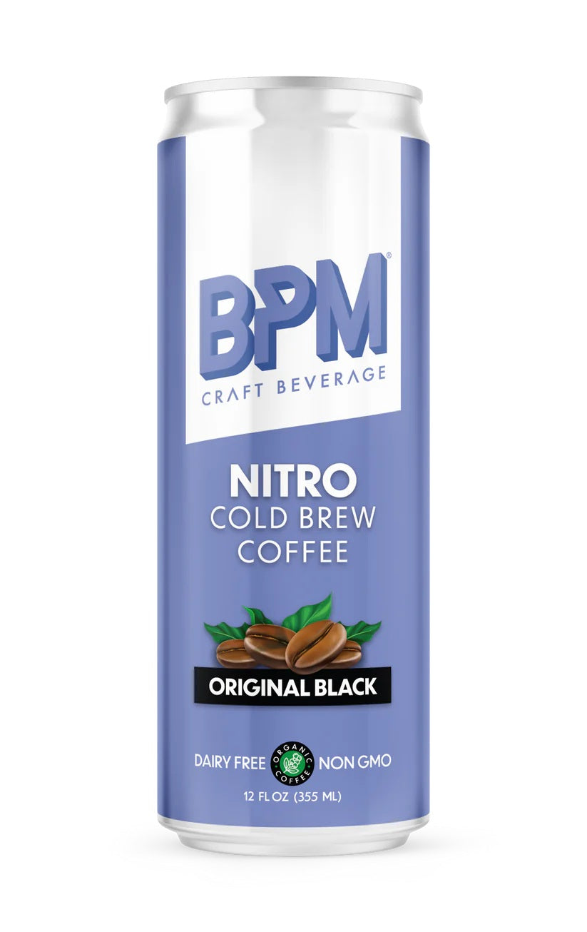 BPM Nitro Cold Brew Coffee, Original Black, 12oz (Pack of 12) – Oasis ...