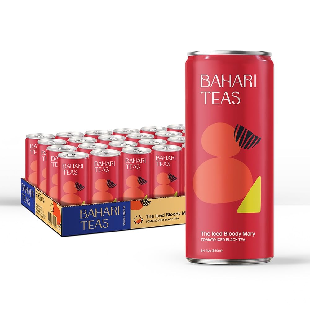 Bahari Teas Black Tea, The Iced Bloody Mary, 8.45oz (Pack of 24 ...