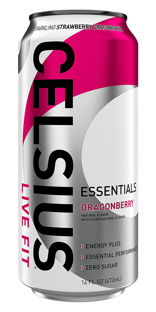 CELSIUS ESSENTIALS Sparkling Energy Drink, Dragonberry, 16oz (Pack of ...
