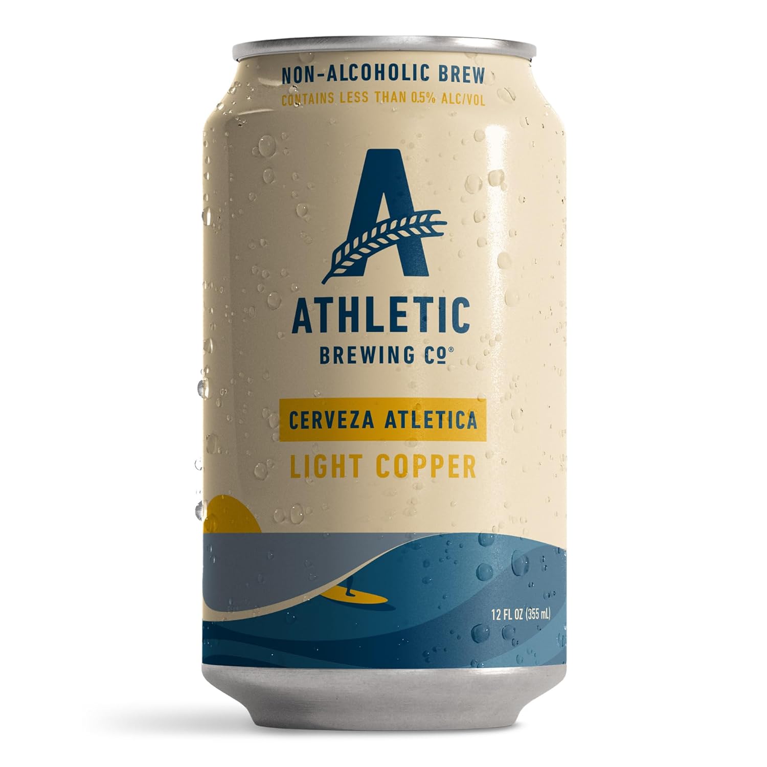Athletic Brewing Company Non-Alcoholic Beer, Cerveza Atletica, 12oz (P ...
