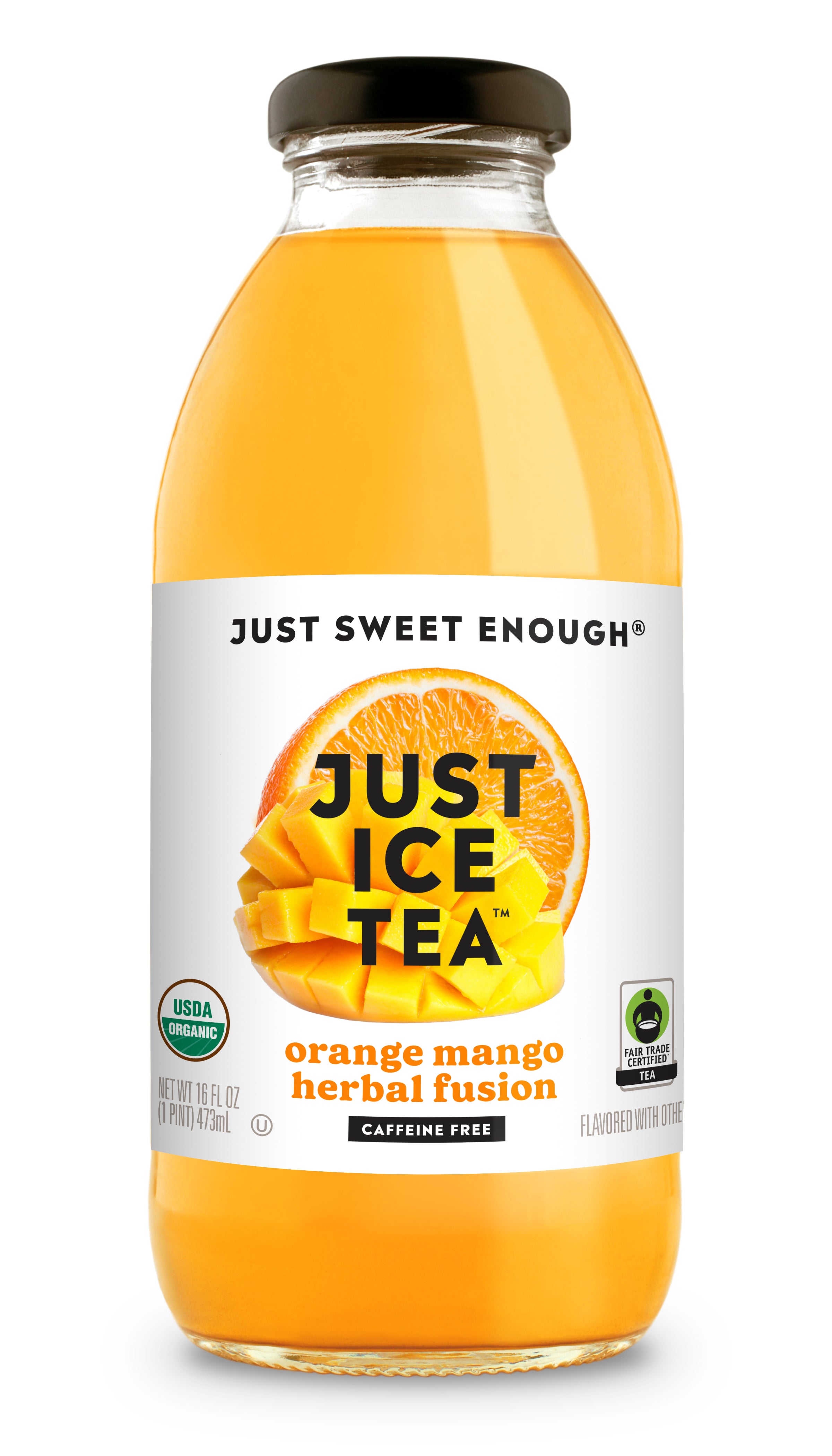 Just Ice Tea, Orange Mango Herbal Fusion, 16oz (Pack of 12) – Oasis Snacks