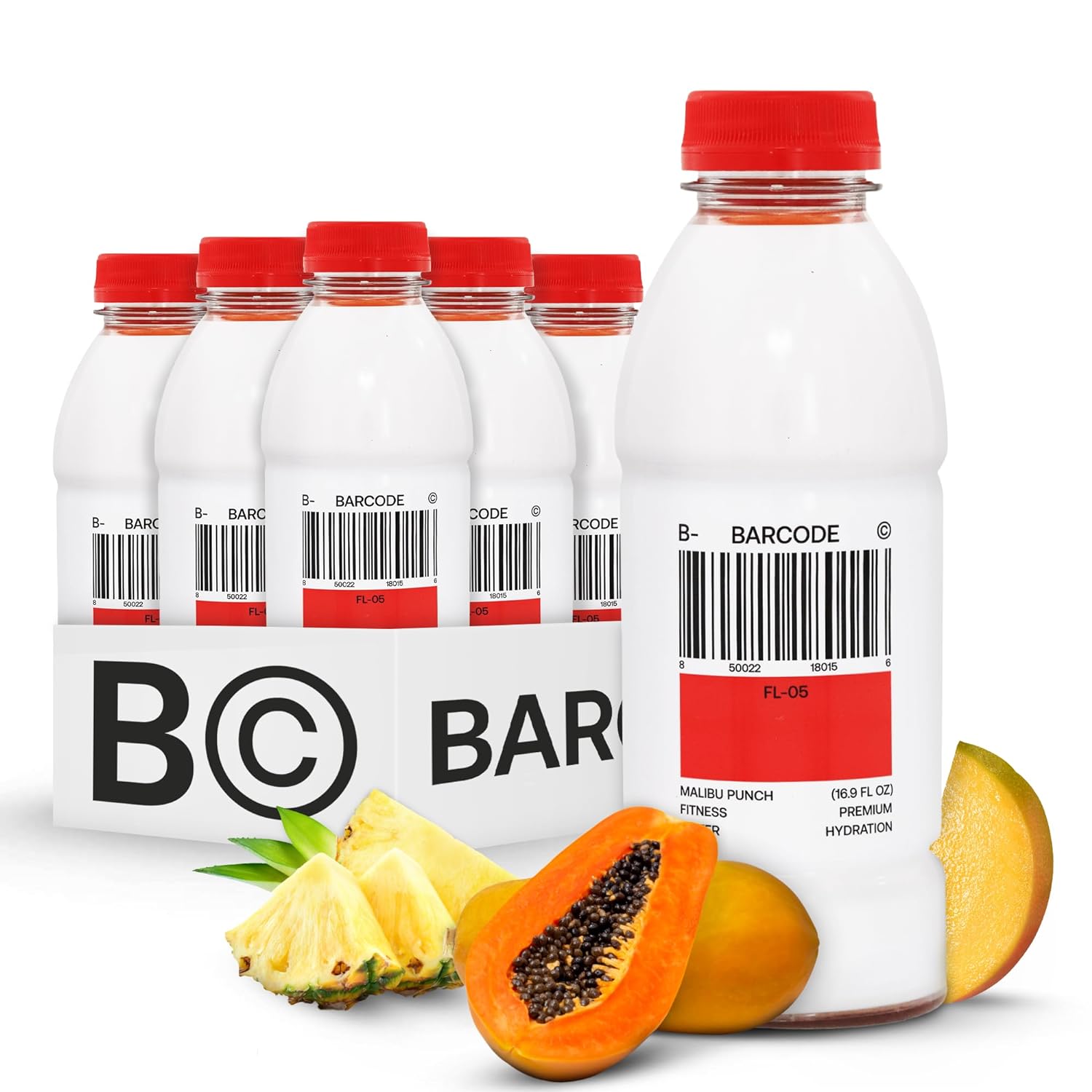 Barcode Hydration Drink, Malibu Punch, 16.9oz (Pack of 12) – Oasis Snacks