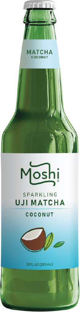 Moshi Sparkling Uji Matcha, Coconut, 12oz (Pack of 12) – Oasis Snacks