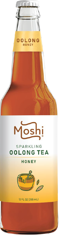 Moshi Sparkling Oolong Tea, Honey, 12oz (Pack of 12) – Oasis Snacks