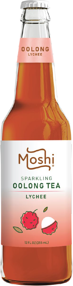Moshi Sparkling Oolong Tea, Lychee, 12oz (Pack of 12) – Oasis Snacks