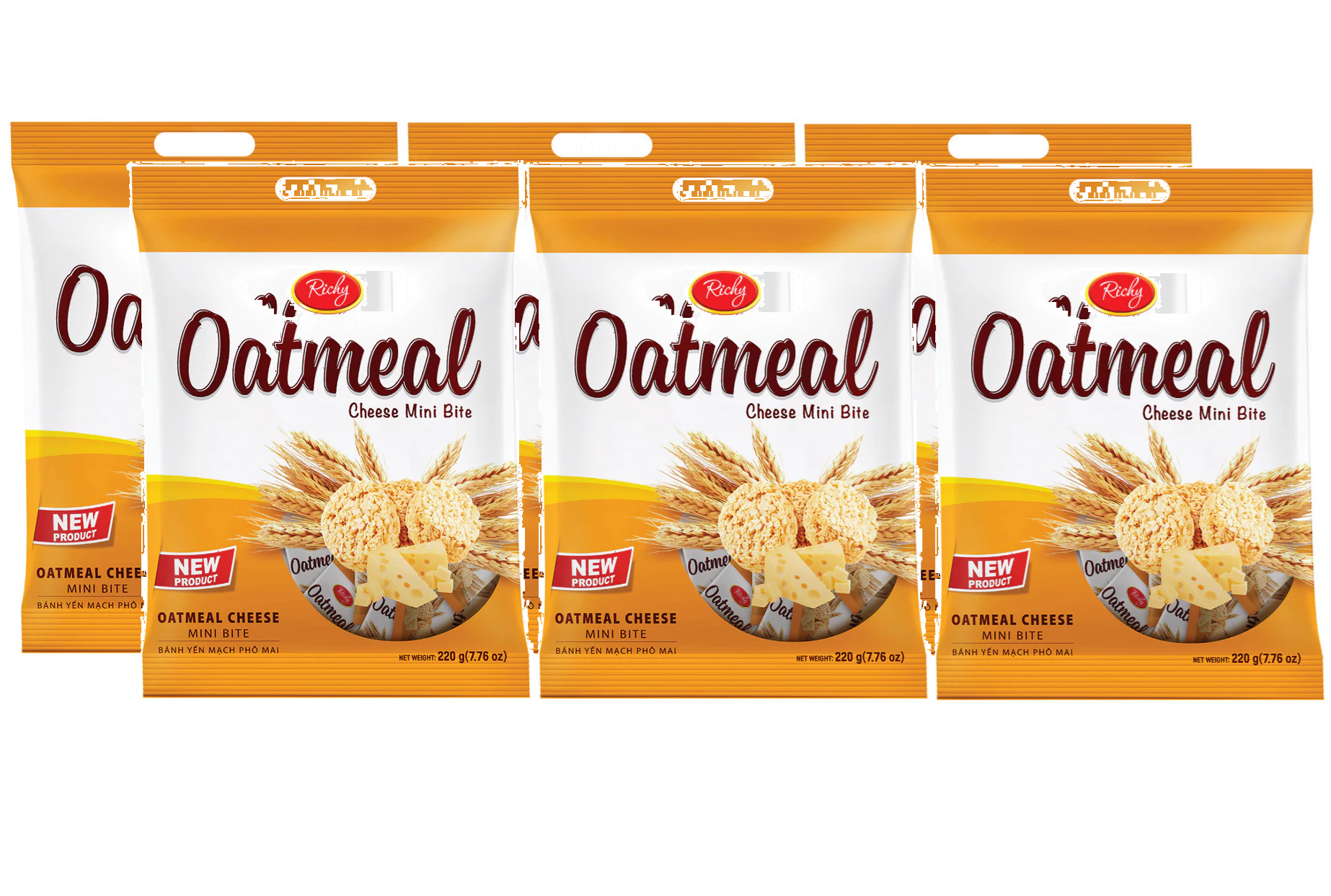 Richy Oatmeal Cheese Mini Bites 35g - Multi-Pack – Oasis Snacks