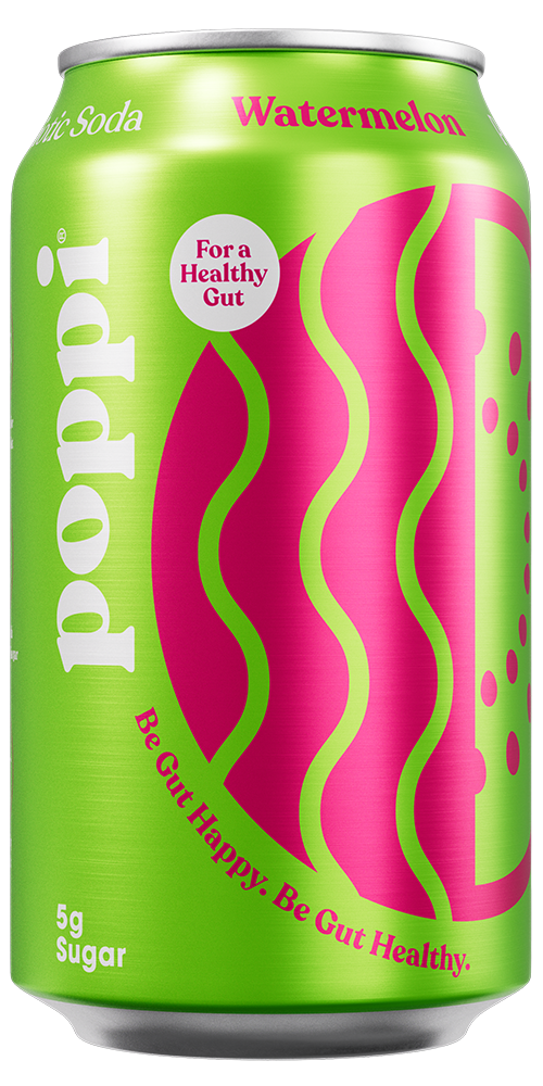 Poppi Prebiotic Soda, Watermelon, 12 oz (Pack of 12) – Oasis Snacks