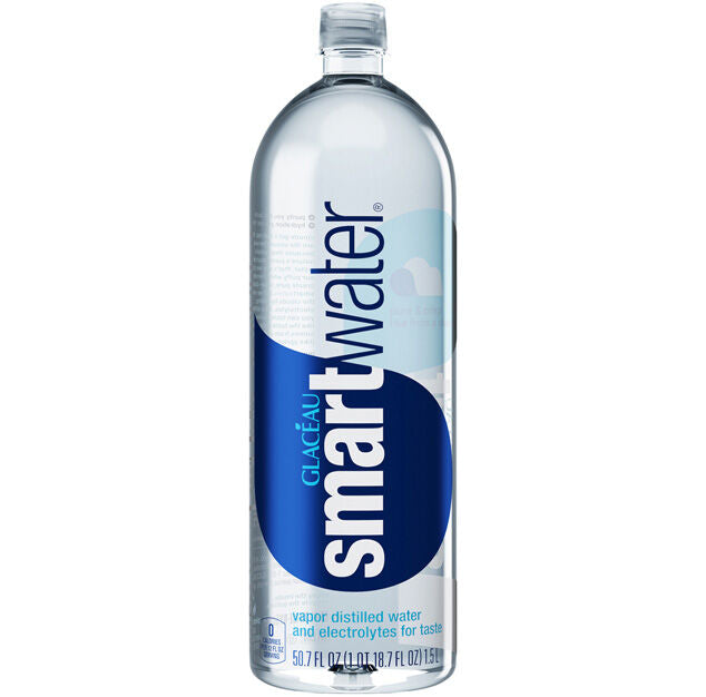 smartwater Vapor Distilled Water 1.5 Liters (Pack of 12) – Oasis Snacks