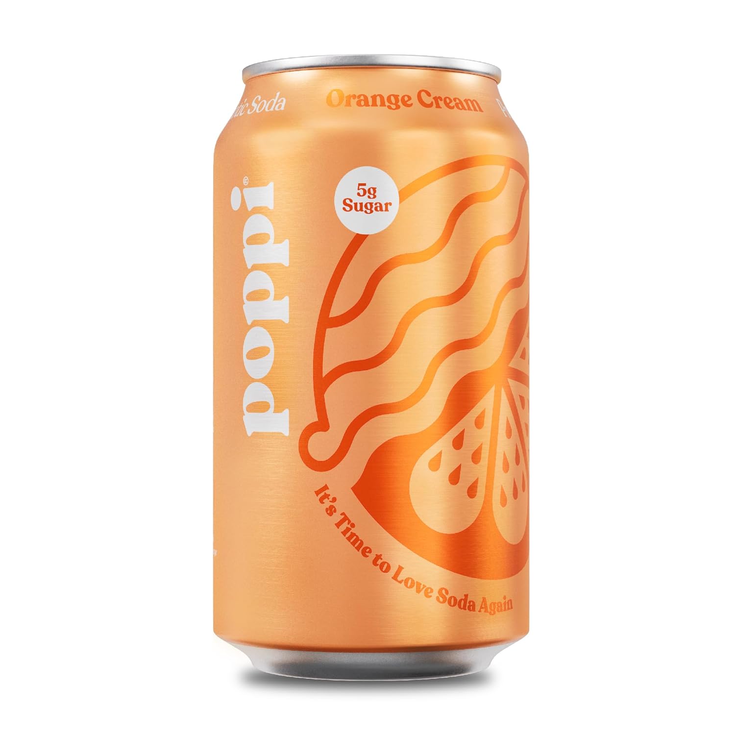 Poppi Prebiotic Soda, Orange Cream, 12oz (Pack of 12) – Oasis Snacks