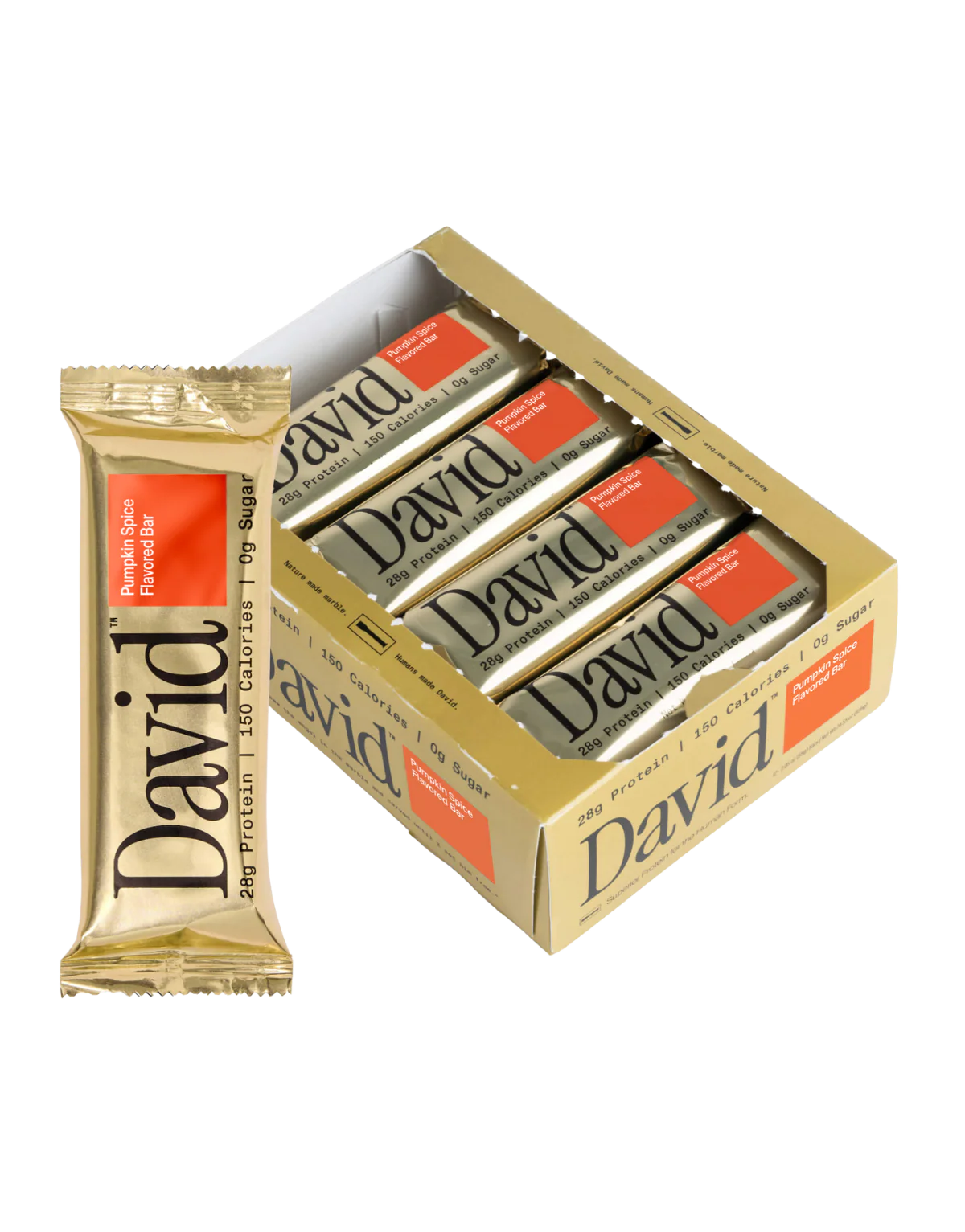 David Protein Bar, Pumpkin Spice, 2.05oz (Pack of 12) – Oasis Snacks