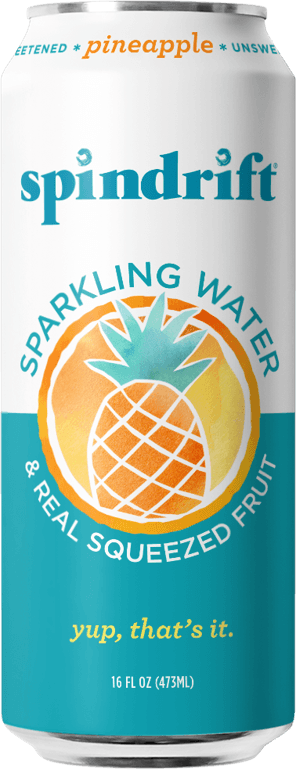 Spindrift Pineapple Sparkling Water 16 oz Cans (Pack of 12) – Oasis Snacks