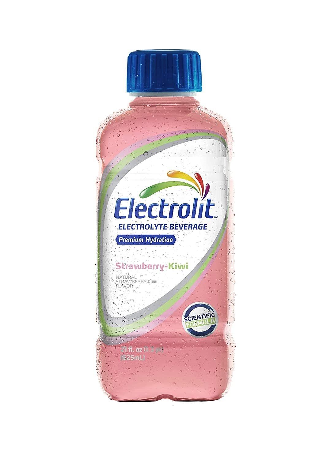 Electrolit Electrolyte Hydration Beverage, Strawberry Kiwi, 21oz (Pack ...