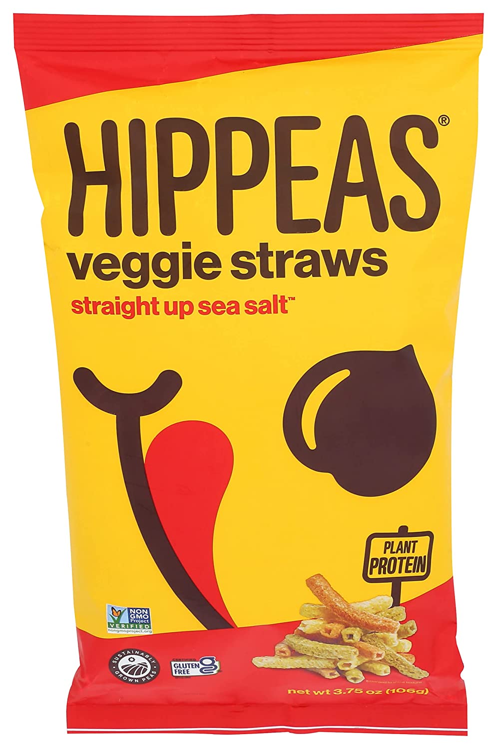 Hippeas Veggie Straws, Sea Salt, 3.75oz - Multi-Pack – Oasis Snacks