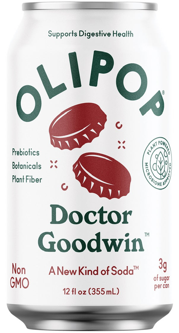 Olipop Sparkling Tonic Prebiotic Drink, Doctor Goodwin, 12oz (Pack of ...