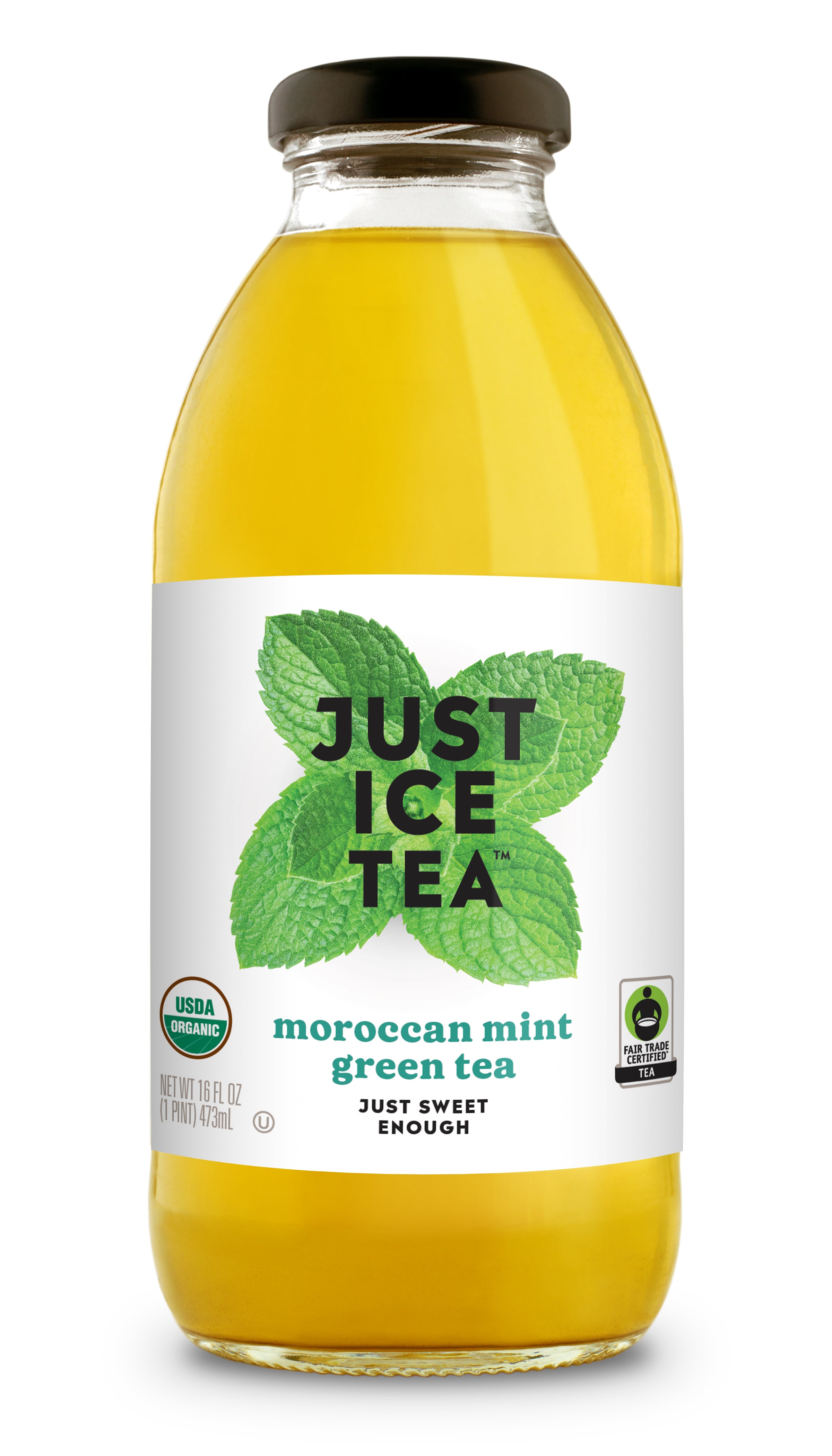 Just Ice Tea, Moroccan Mint Green Tea, 16oz (Pack of 12) – Oasis Snacks