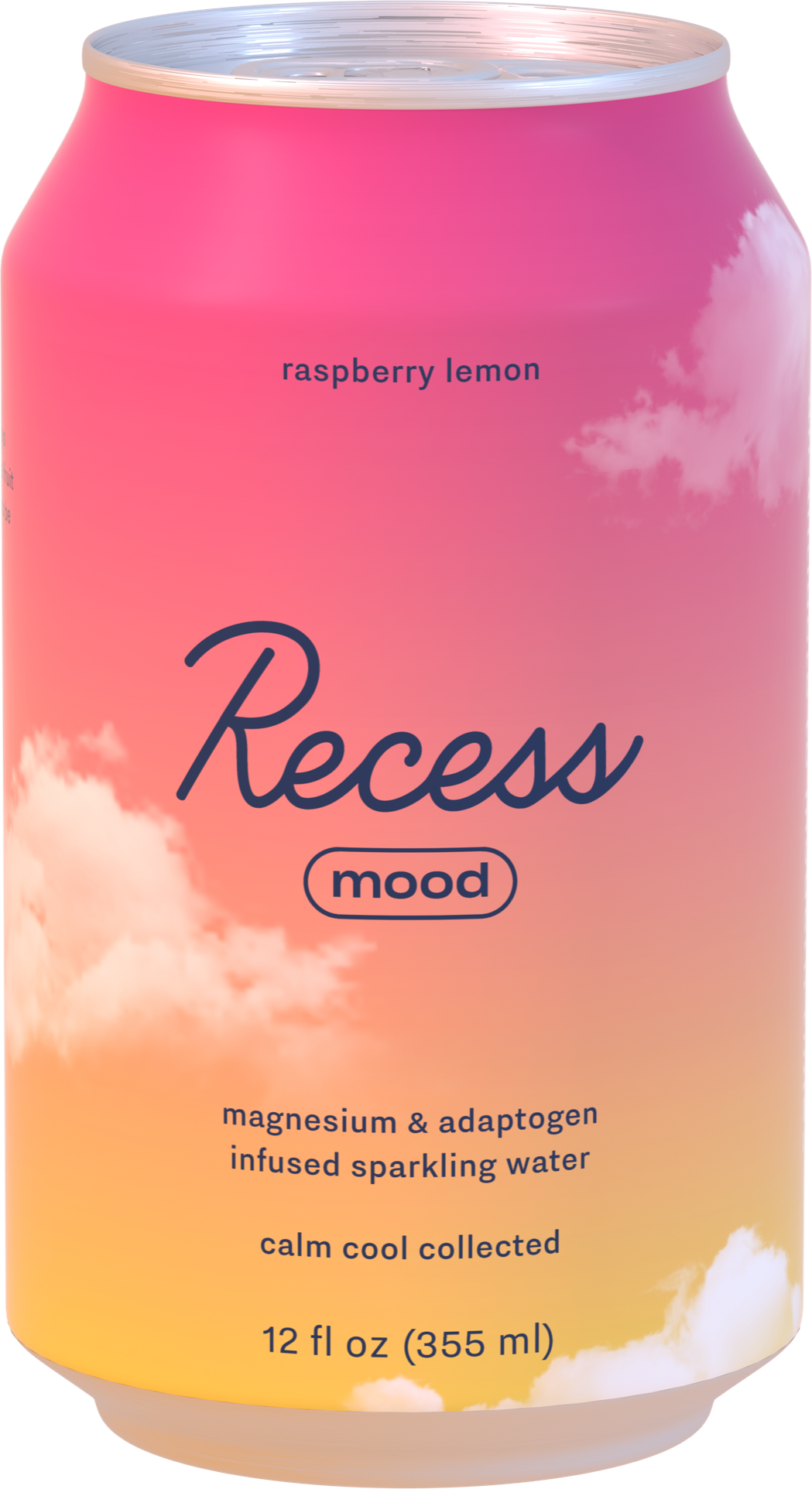 Recess Mood Magnesium Supplement Sparkling Water, Raspberry Lemon, 12o ...