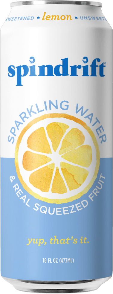 Spindrift Lemon Sparkling Water 16 oz Cans (Pack of 12) – Oasis Snacks