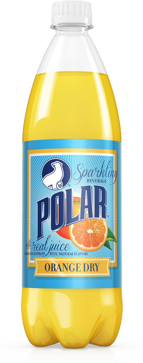 Polar Orange Dry Sparkling Beverage 1 Liter Bottles (Pack of 12 ...
