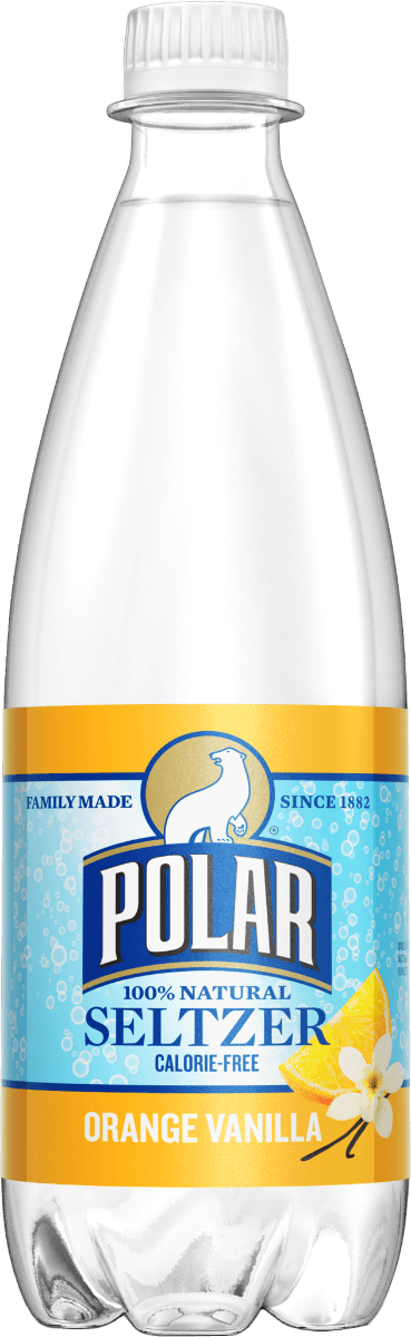 Polar Orange Vanilla Seltzer Water 20oz Bottles (Pack of 24) – Oasis Snacks