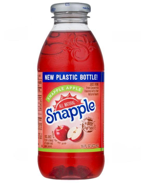 Snapple All Natural, Snapple Apple, 16 oz Plastic Bottles (Pack of 12 ...